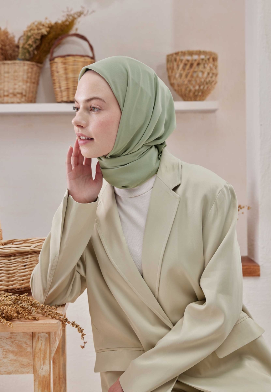 MEDINA SILK SQUARE SCARF SEA FOAM Buy Online! | Fresh Scarfs