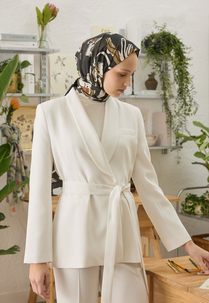 ASPEN PATTERN HIJAB ANTHRACITE Buy Online! | Fresh Scarfs