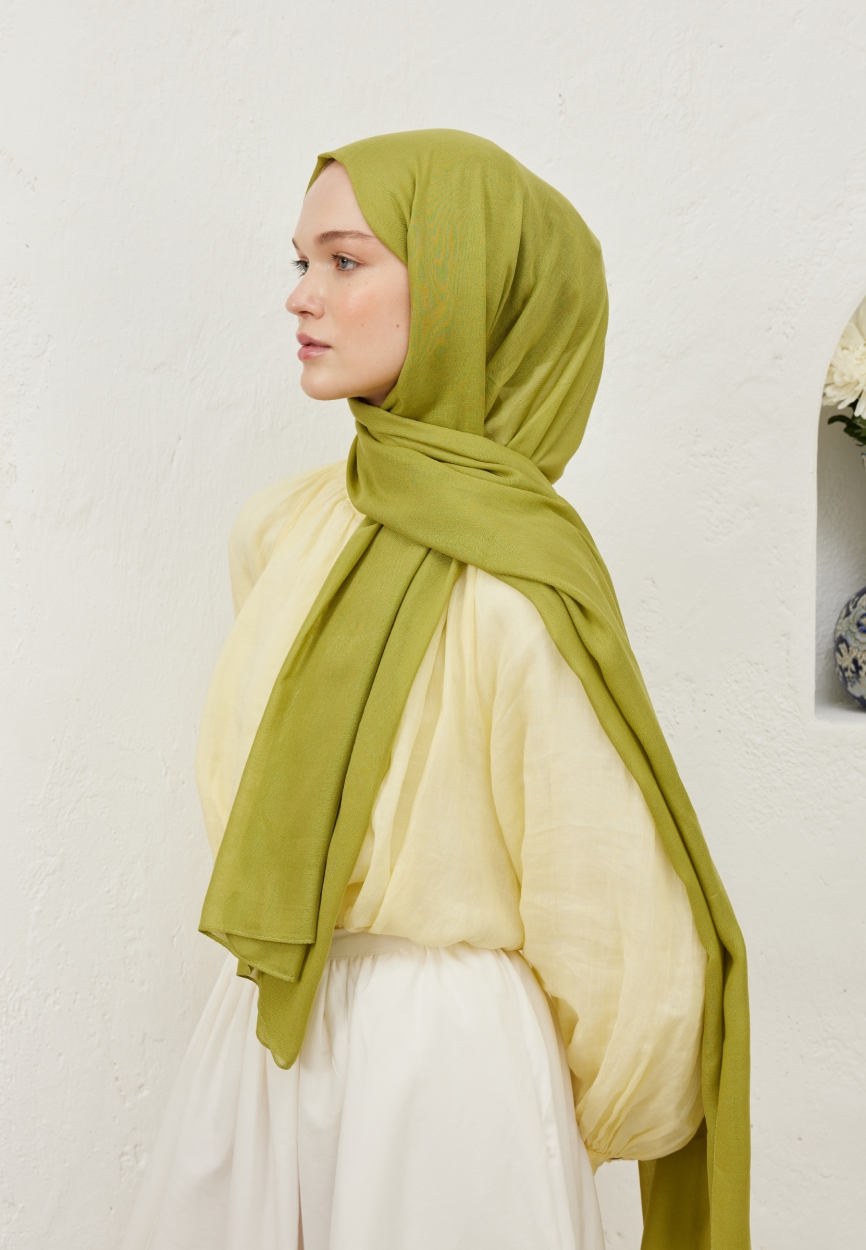 RAMİ VİSKON ŞAL MATCHA Online Satın Al! | Fresh Scarfs