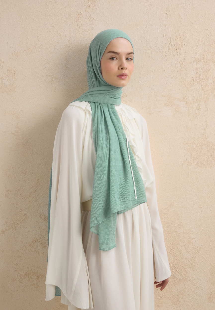 MODAL CRINKLE SHAWL OCEAN Buy Online! | Fresh Scarfs