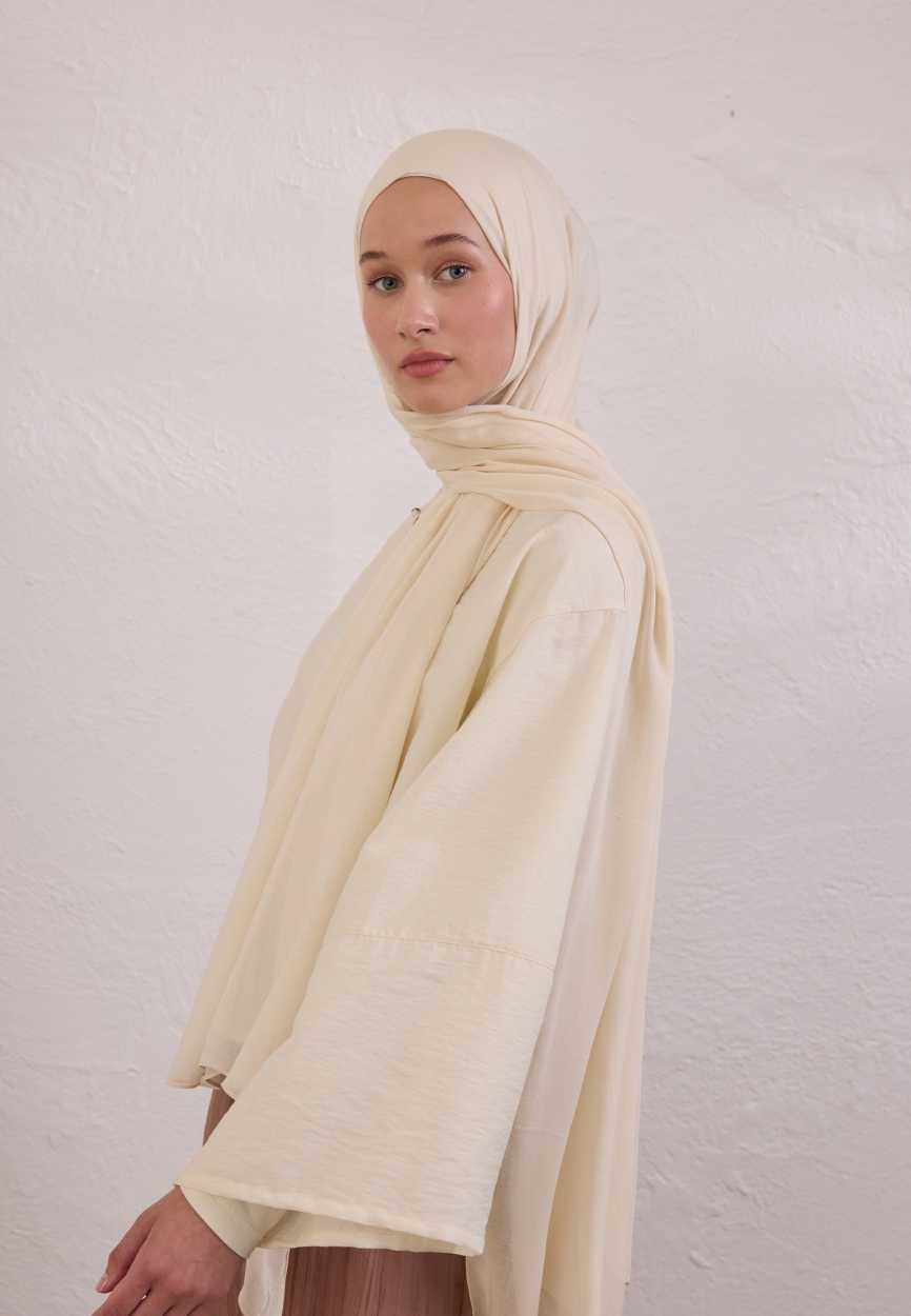 SOFT VISCOSE HIJAB IVORY