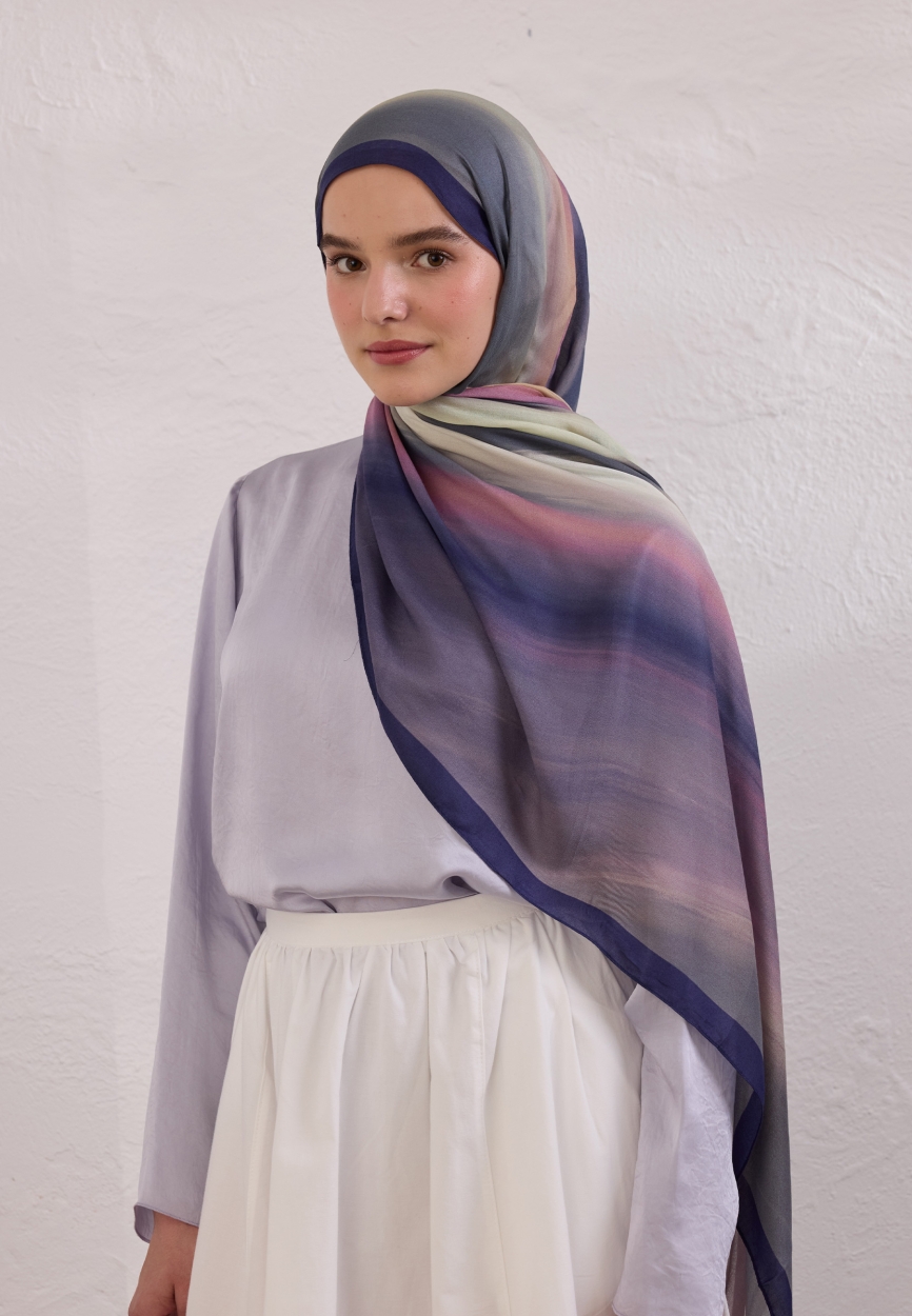 COLOR BRUSH DESEN RAMİ ŞAL MOR Online Satın Al! | Fresh Scarfs