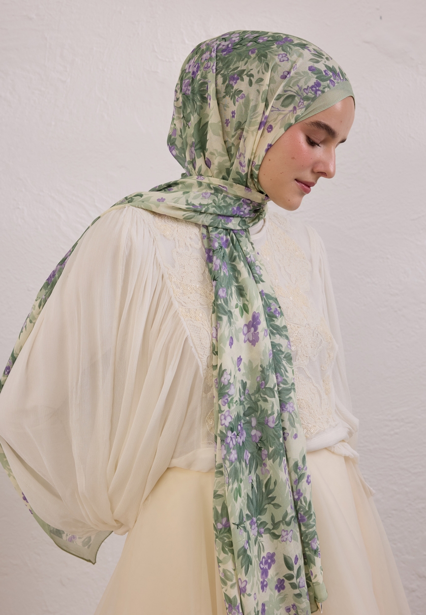 Buy EMMETT PATTERN RAMI HIJAB MINT Online! | Fresh Scarfs