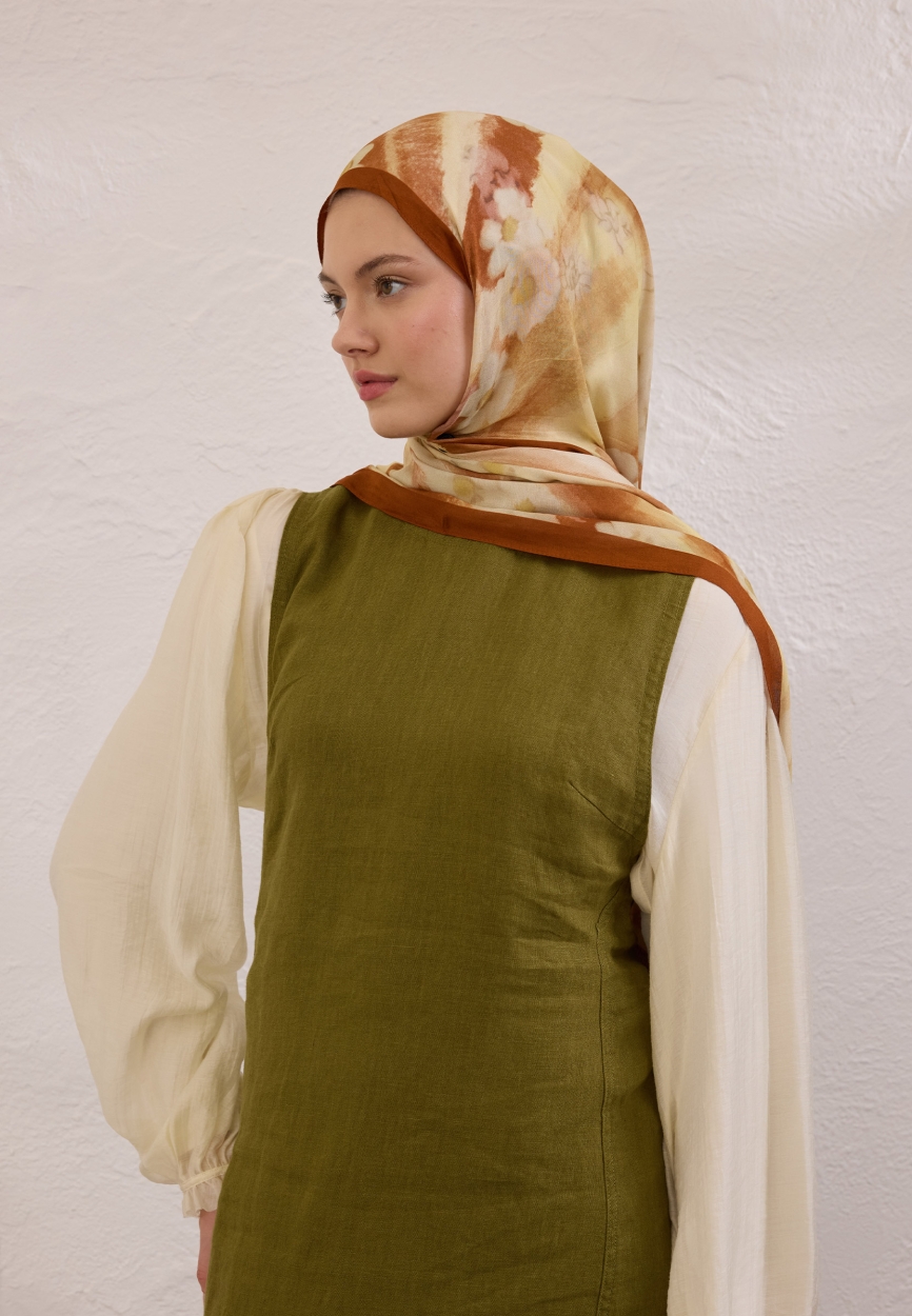 SOFT DAISY PATTERN RAMI HIJAB TILE Buy Online! | Fresh Scarfs