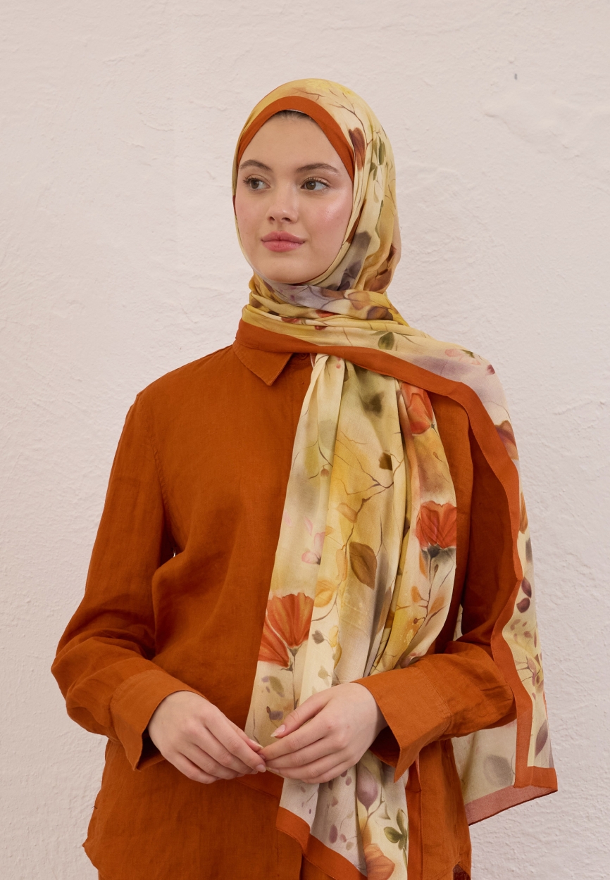SWEET WILLIAM PATTERN RAMI HIJAB TILE Buy Online! | Fresh Scarfs