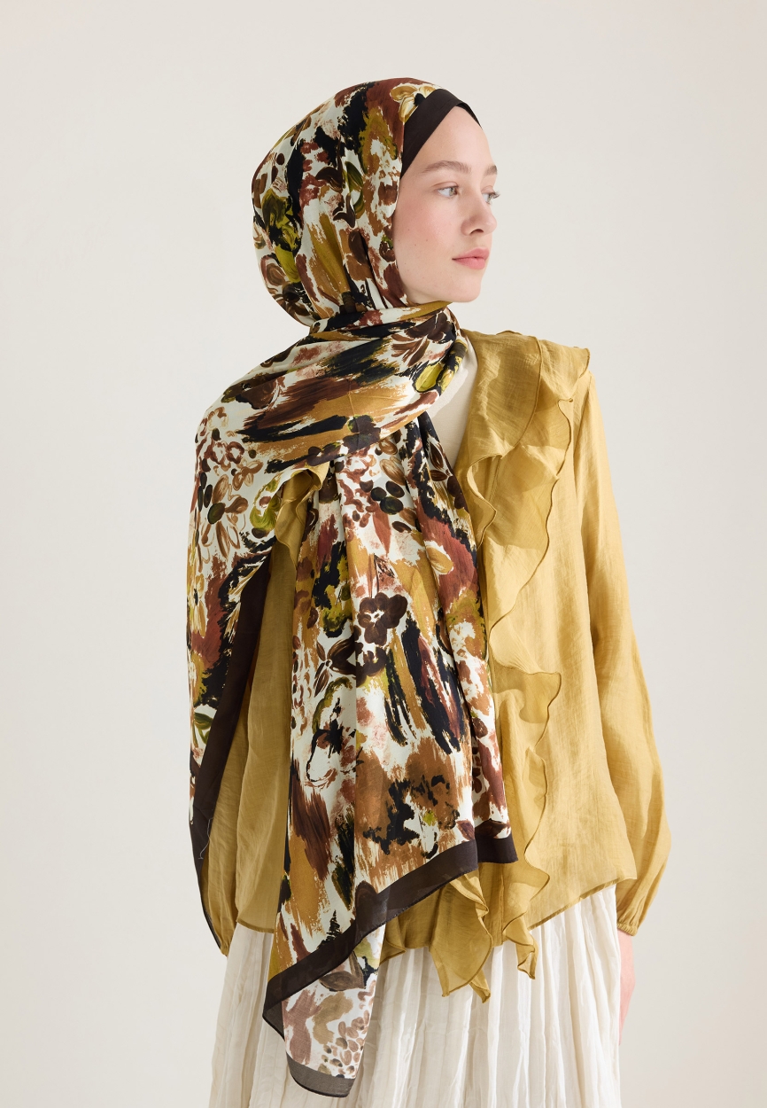 VINNIE FLOSH VISCOSE HIJAB BITTER COFFEE