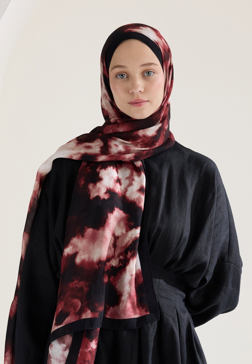 LOLA FLOŞ VİSKON ŞAL BORDO Online Satın Al! | Fresh Scarfs