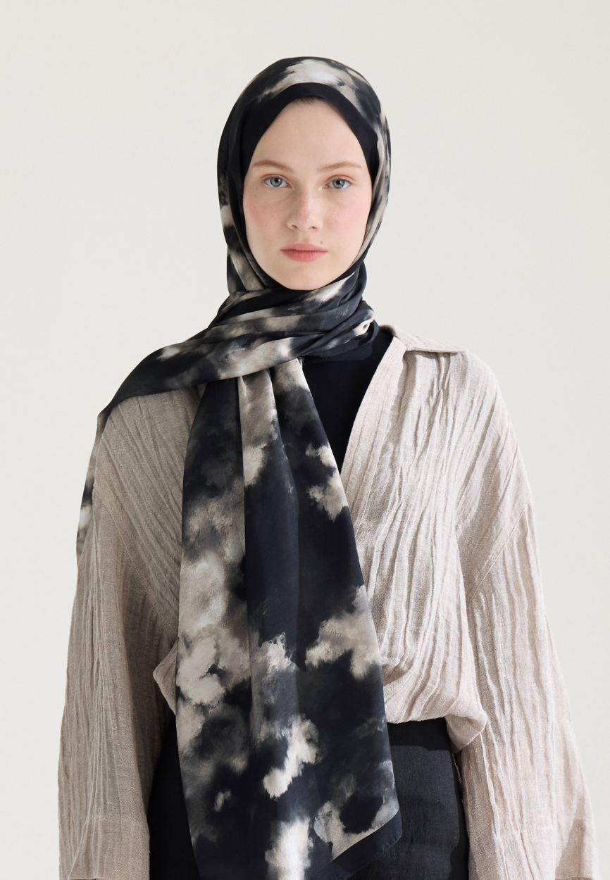 LOLA FLOŞ VİSKON ŞAL SİYAH Online Satın Al! | Fresh Scarfs