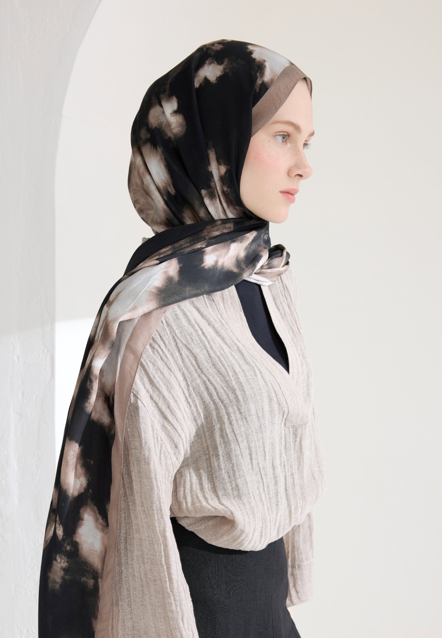 LOLA FLOŞ VİSKON ŞAL VİZON Online Satın Al! | Fresh Scarfs