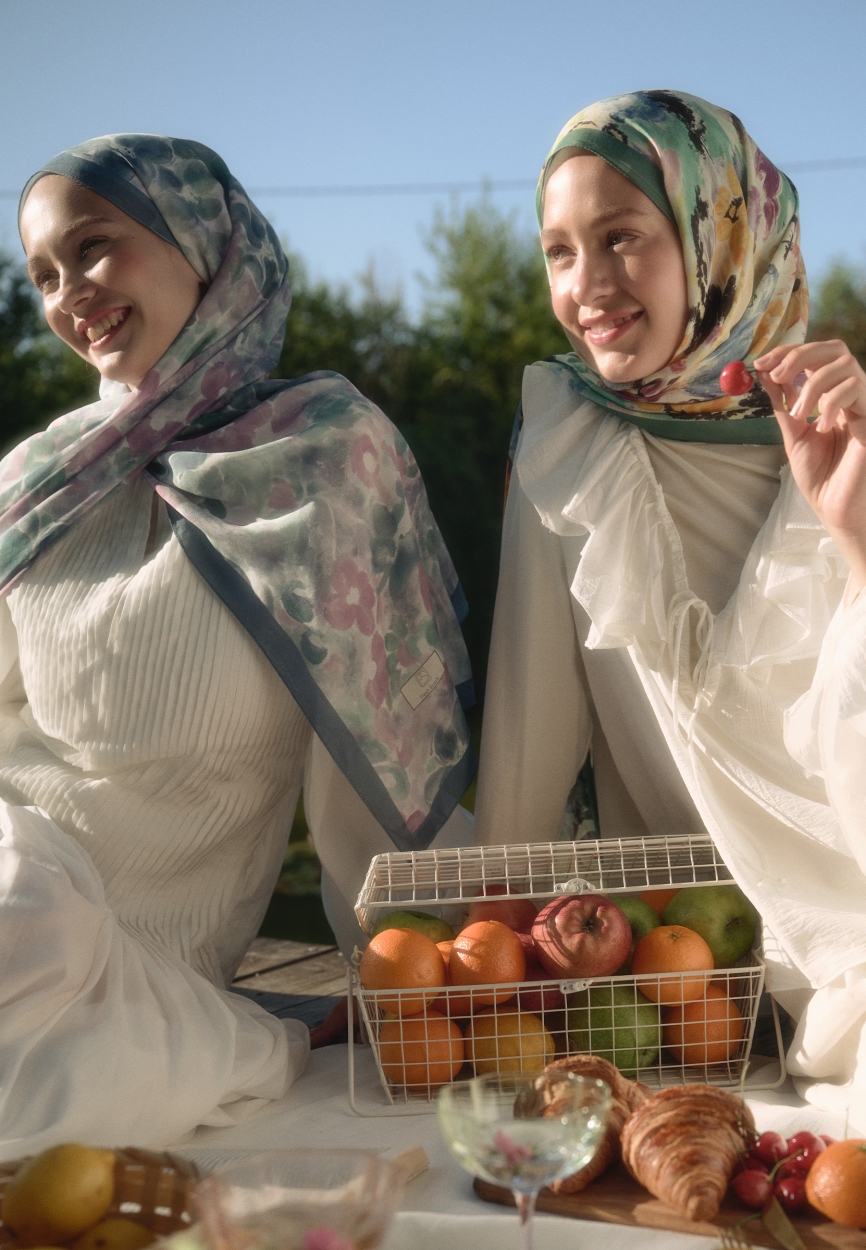 VINNIE FLOŞ VİSKON ŞAL MAVİ Online Satın Al! | Fresh Scarfs